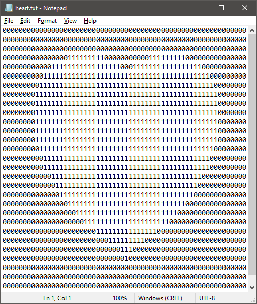 ASCII-арт сердце в консоли PowerShell - Дмитрий Яковлев